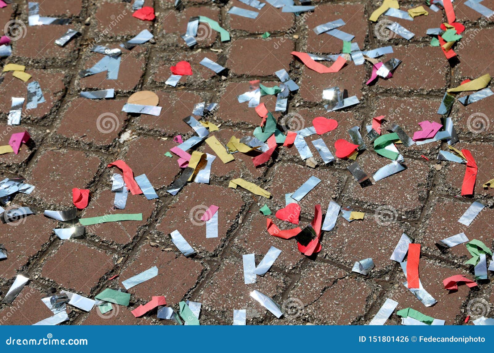 Colorful Confetti Thrown during a Carnival Parade Stock Photo - Image ...