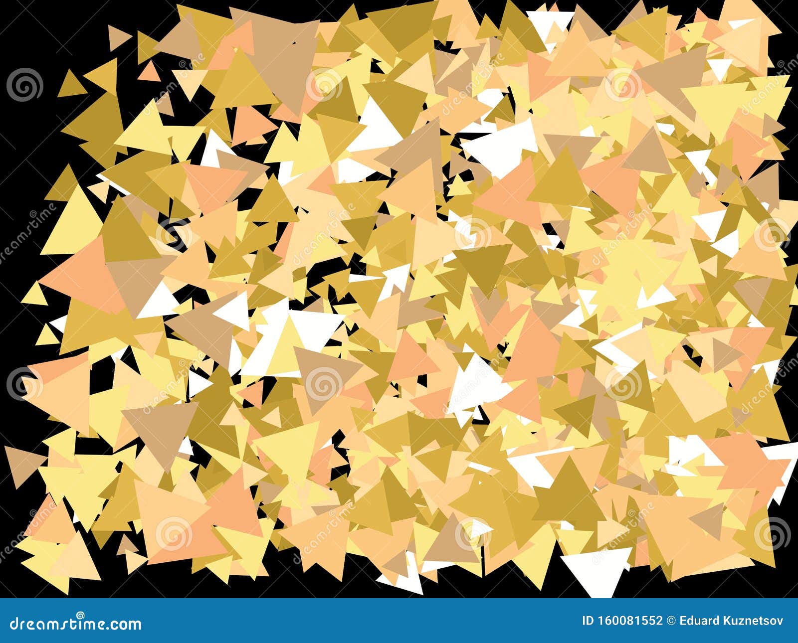 Colorful Confetti Triangles Falling Stock Illustration - Illustration ...