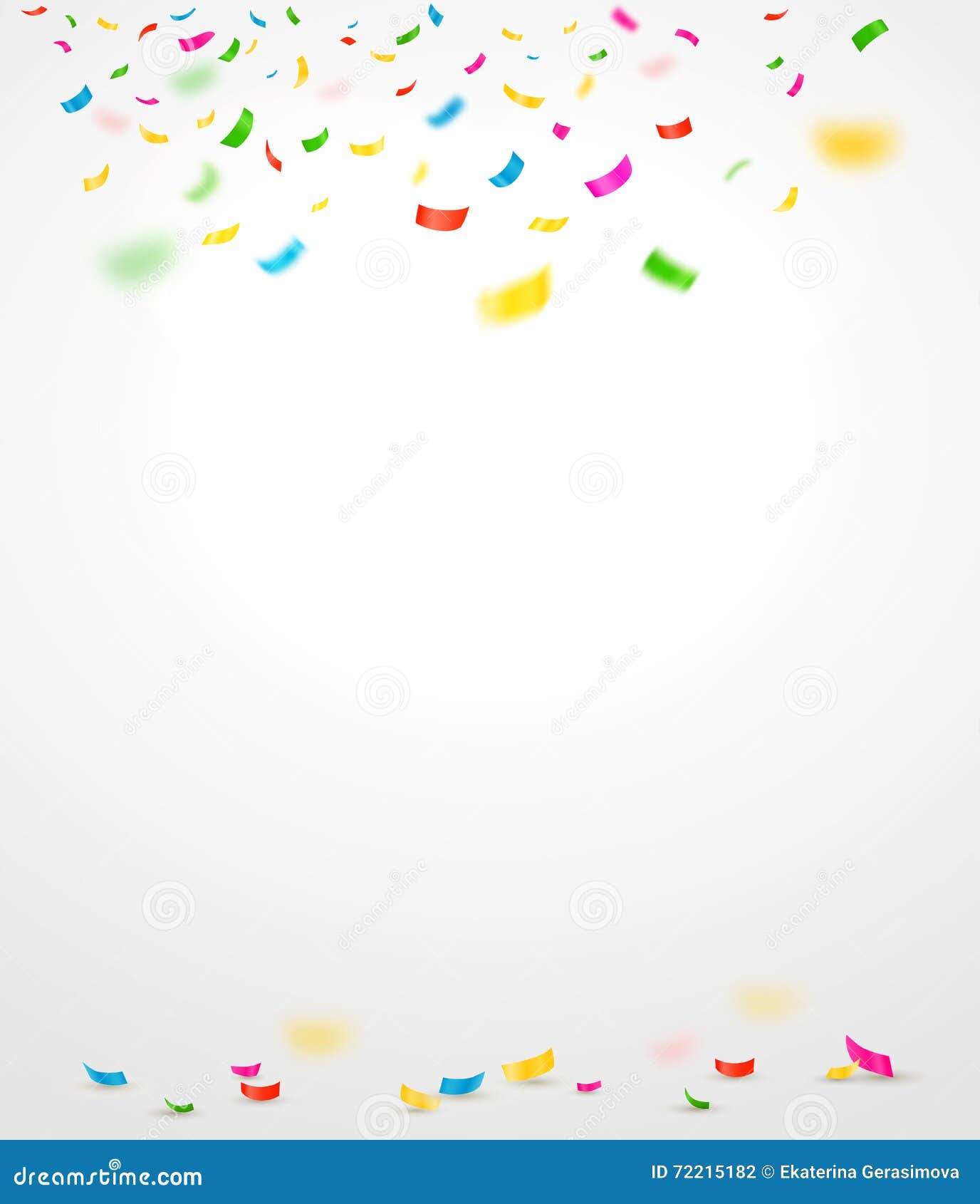 Colorful Confetti. Vector Illustration Stock Vector - Illustration of ...