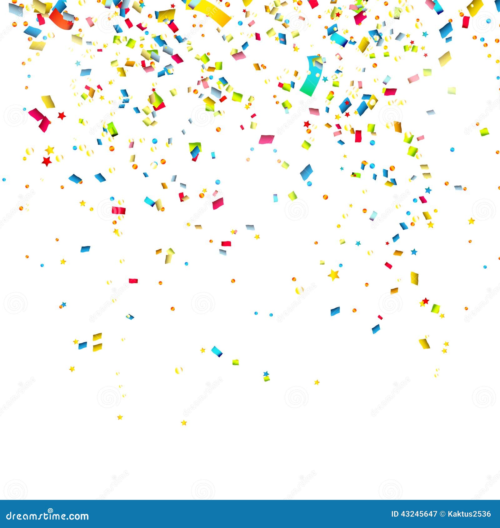 Colorful confetti stock vector. Illustration of gift - 43245647