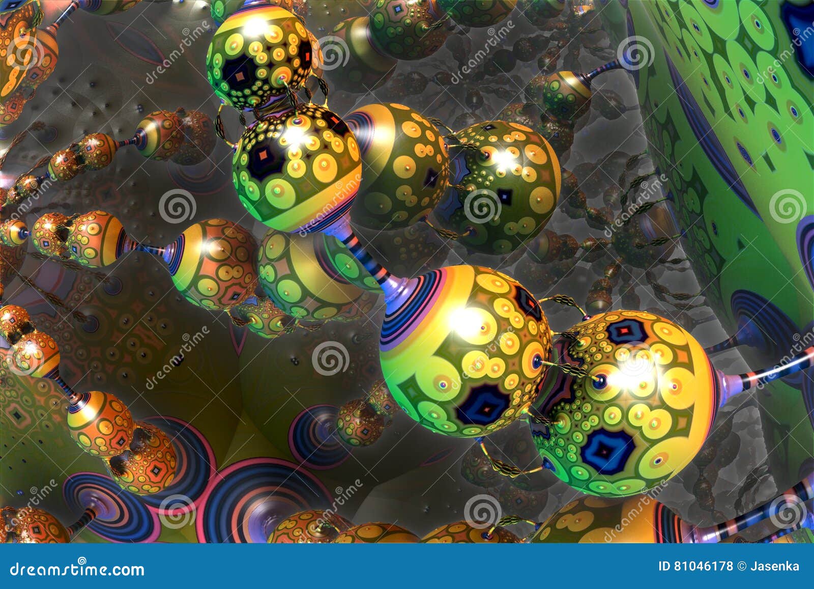 Colorful connected balls stock illustration. Illustration of movement ...