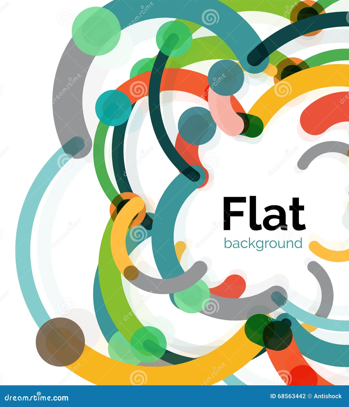 Colorful Connected Lines on White - Abstract Background Stock Vector ...