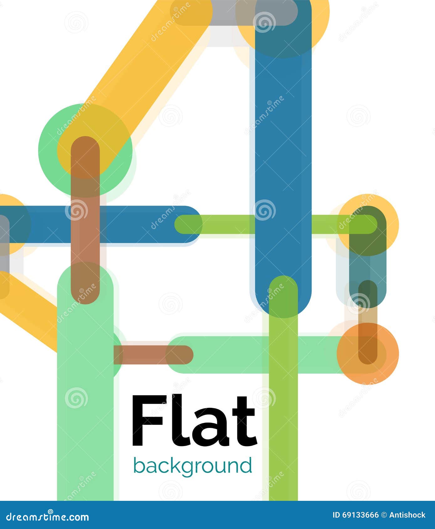 Colorful Connected Lines on White - Abstract Background Stock Vector ...