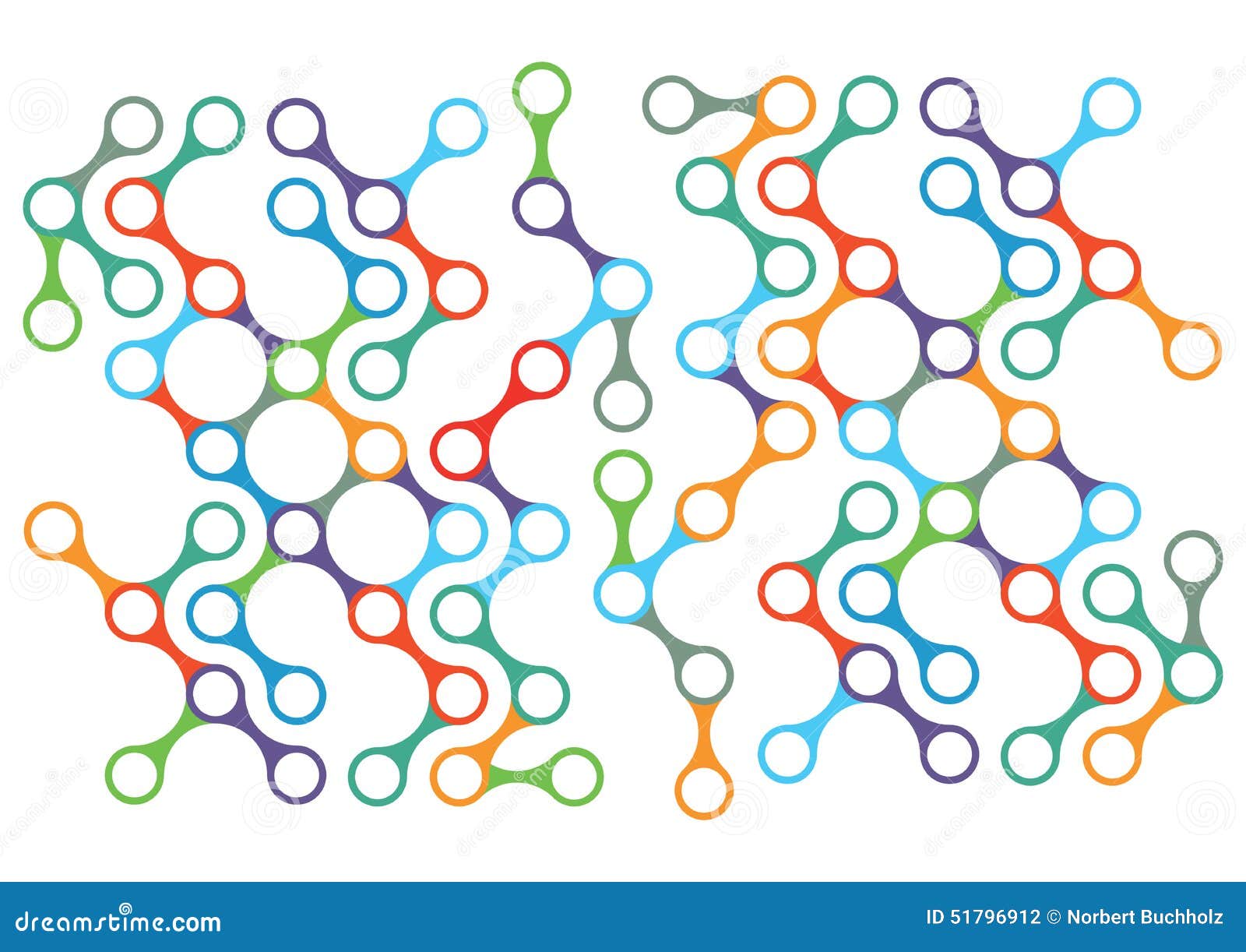 Colorful Connecting Circles Stock Vector - Illustration of colors ...