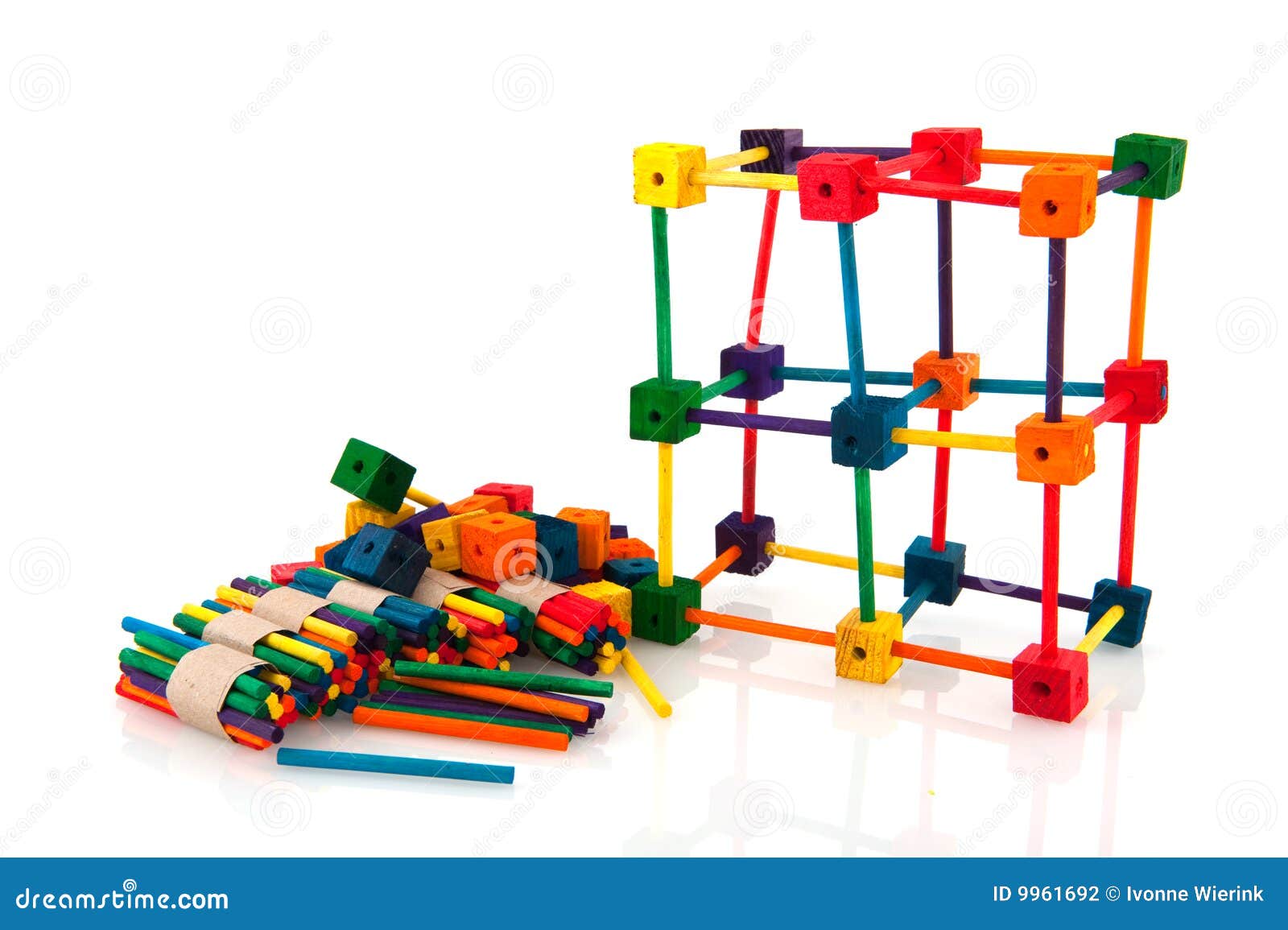 Colorful construction stock photo. Image of cubes, toys - 9961692