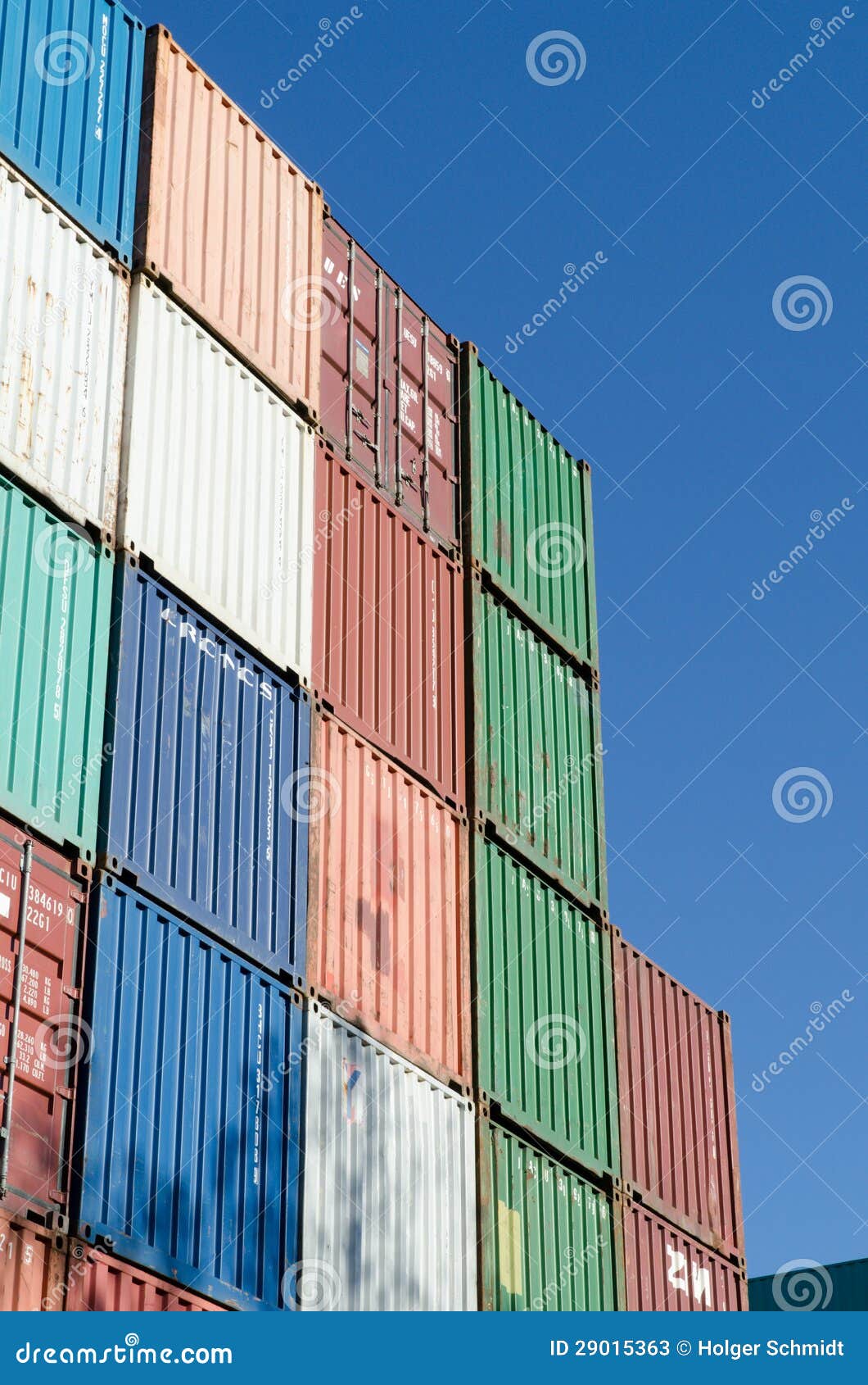 Colorful container stock image. Image of export, global - 29015363
