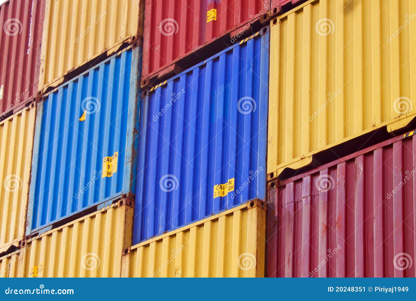 Colorful Container area stock image. Image of environment - 20248351