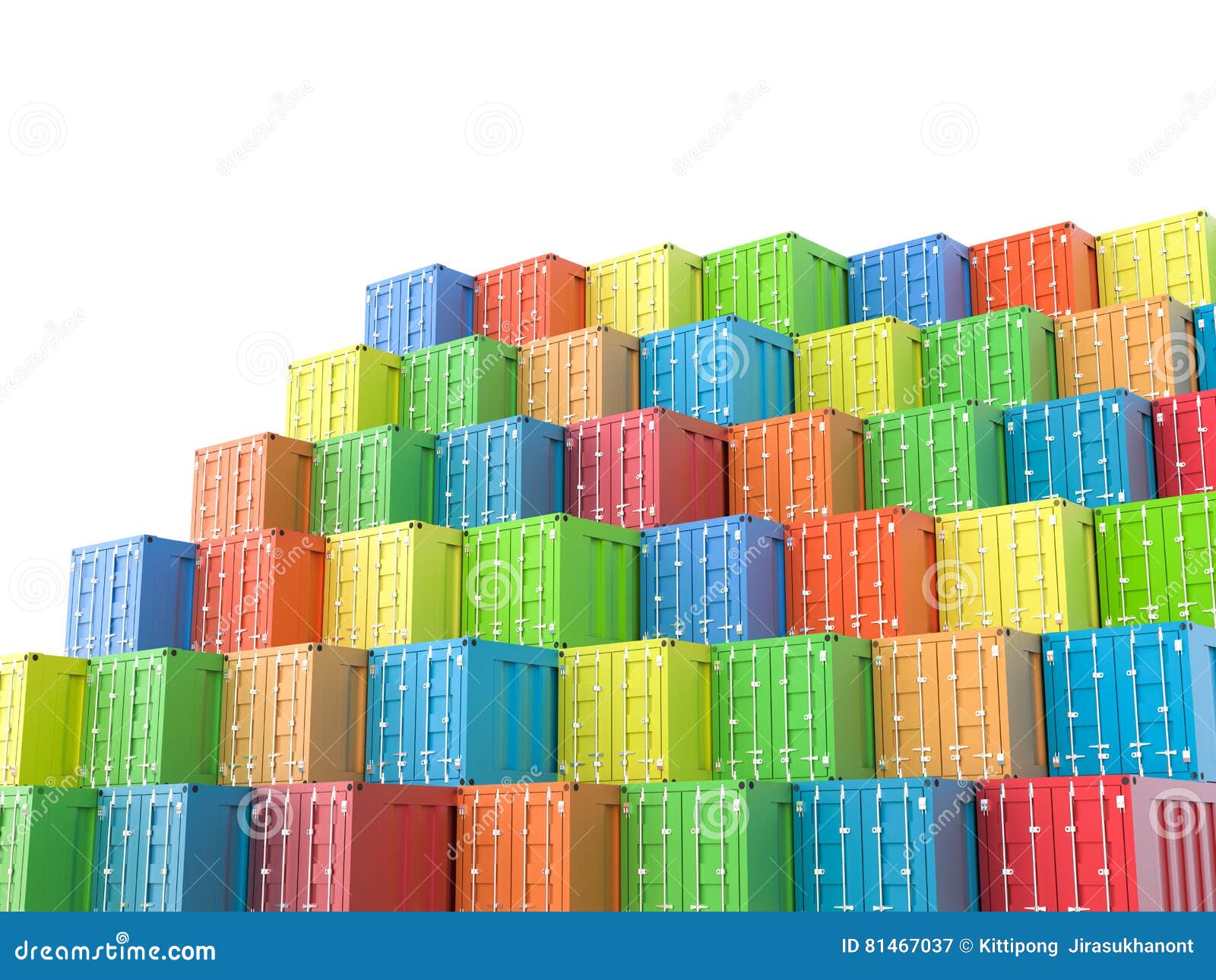 Colorful container stock illustration. Illustration of container - 81467037