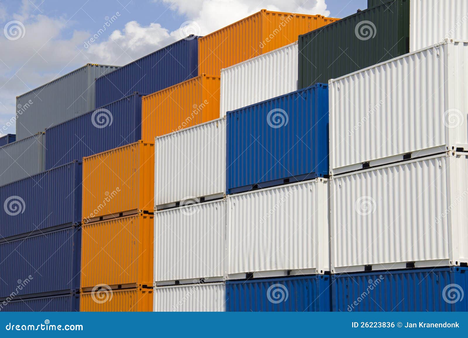 Colorful Containers stock photo. Image of transport, holland - 26223836