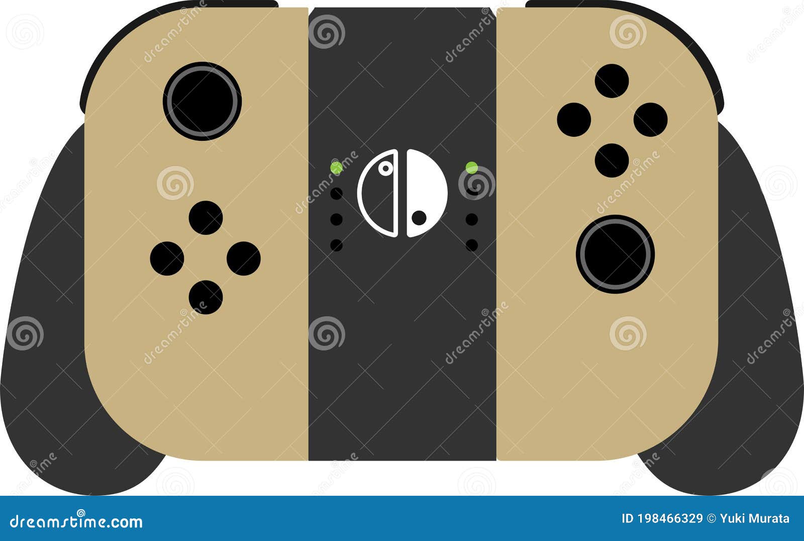 Colorful Controller of the Latest Japanese Game Machine Stock Vector ...