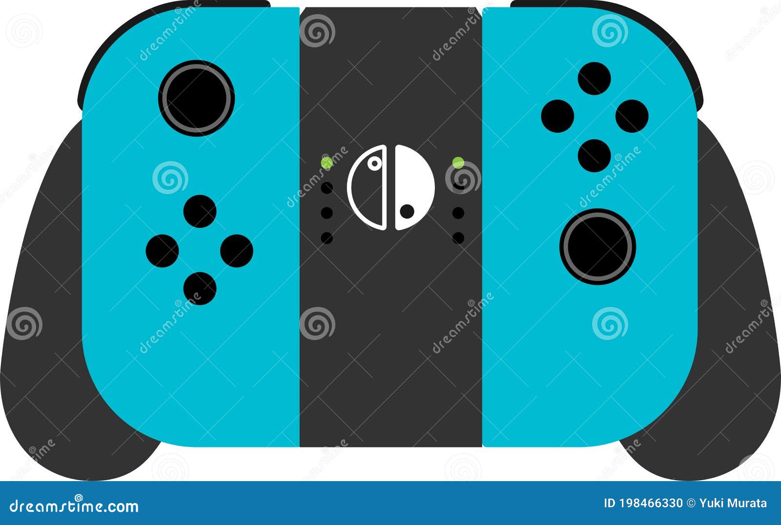 Colorful Controller of the Latest Japanese Game Machine Stock Vector ...