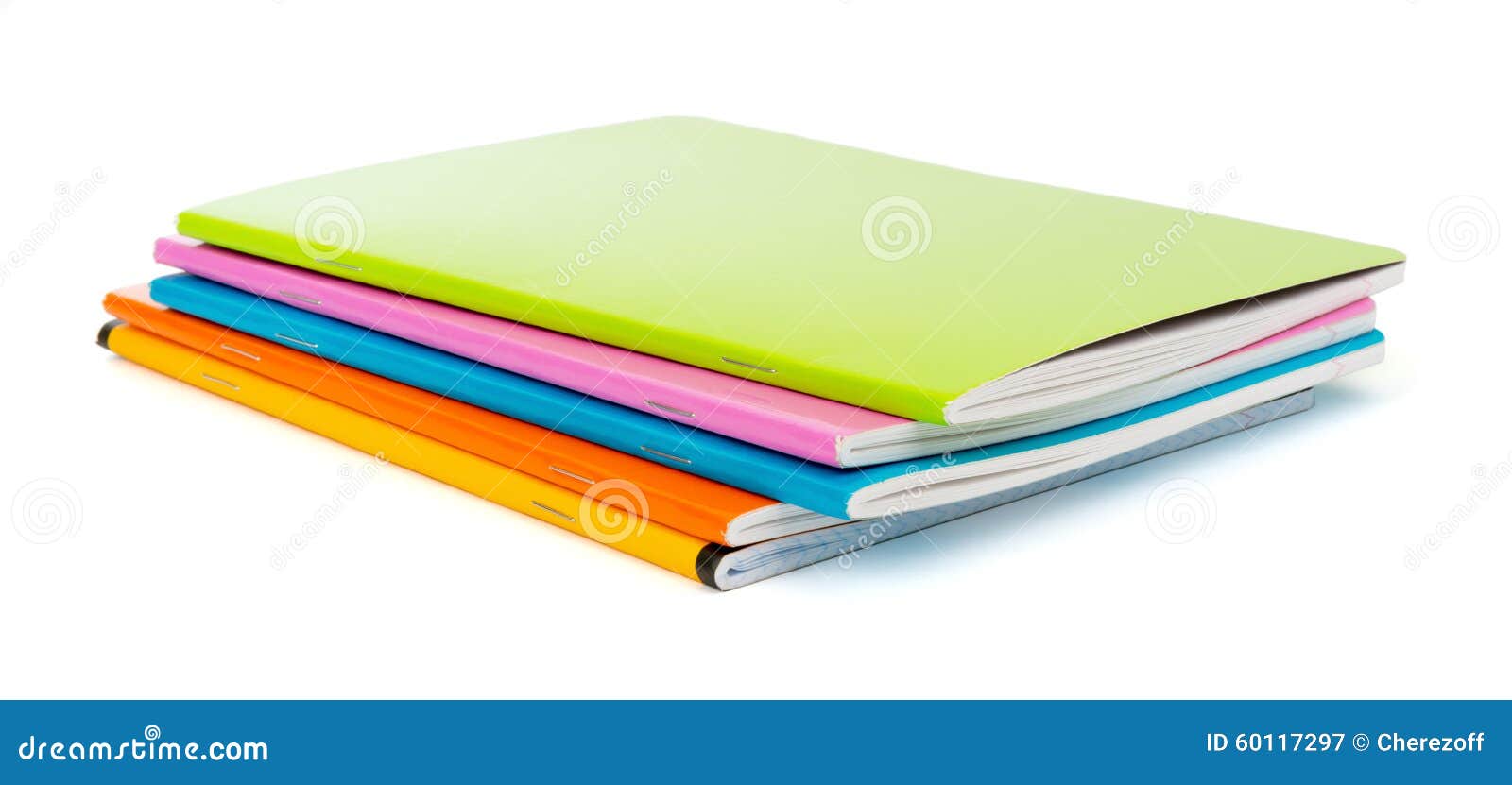 Colorful copybooks stock image. Image of leaf, isolated - 60117297