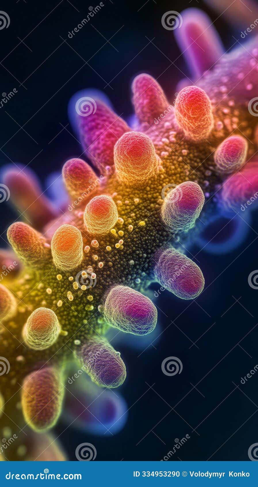 Colorful Coral Polyps in Macro View, Marine Biodiversity Concept Stock ...