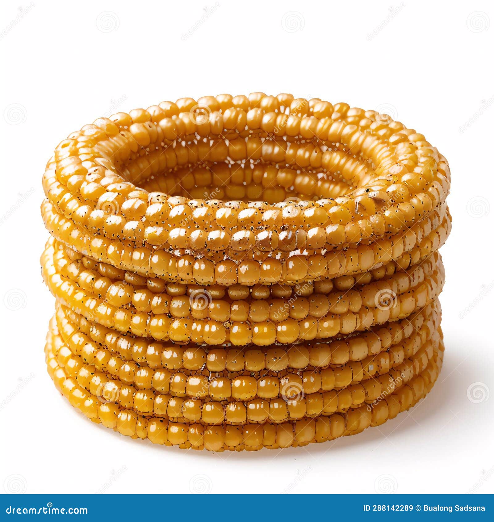 Colorful Corn Rings on a White Background. Stock Illustration ...