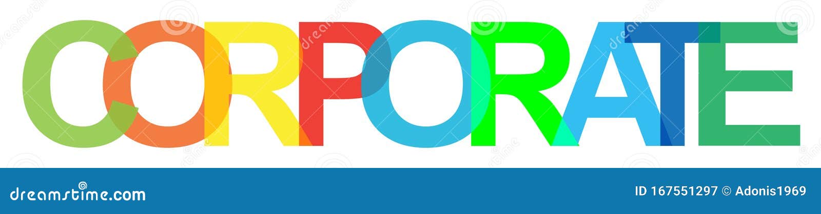 Colorful corporate stock illustration. Illustration of meeting - 167551297