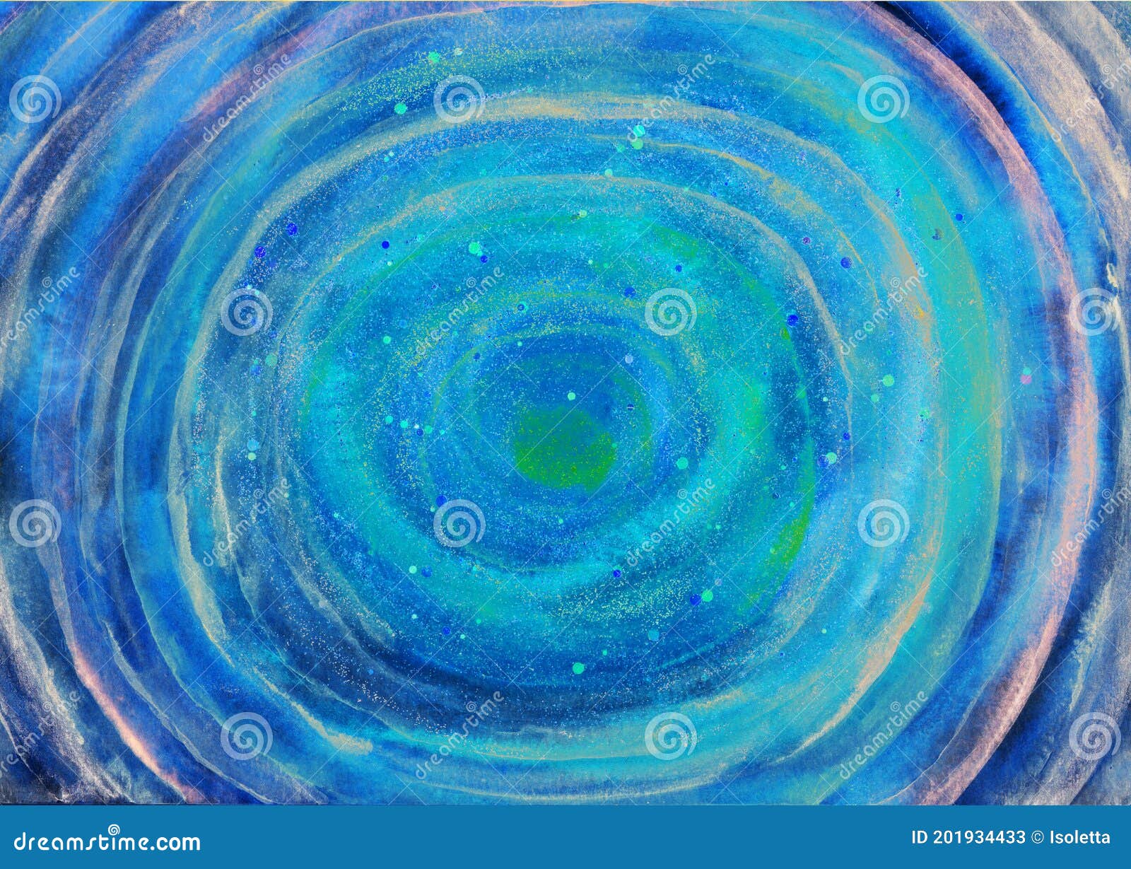 Colorful Cosmic Texture. Abstract Watercolor Space Background Stock ...