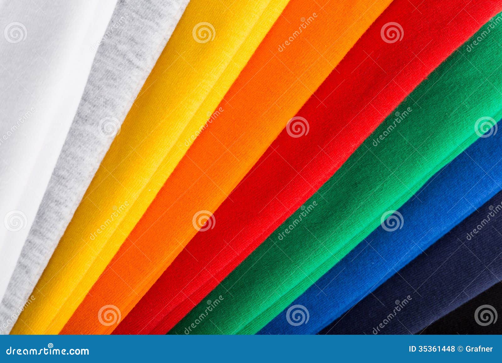 Colorful cotton fabric stock photo. Image of tshirts - 35361448