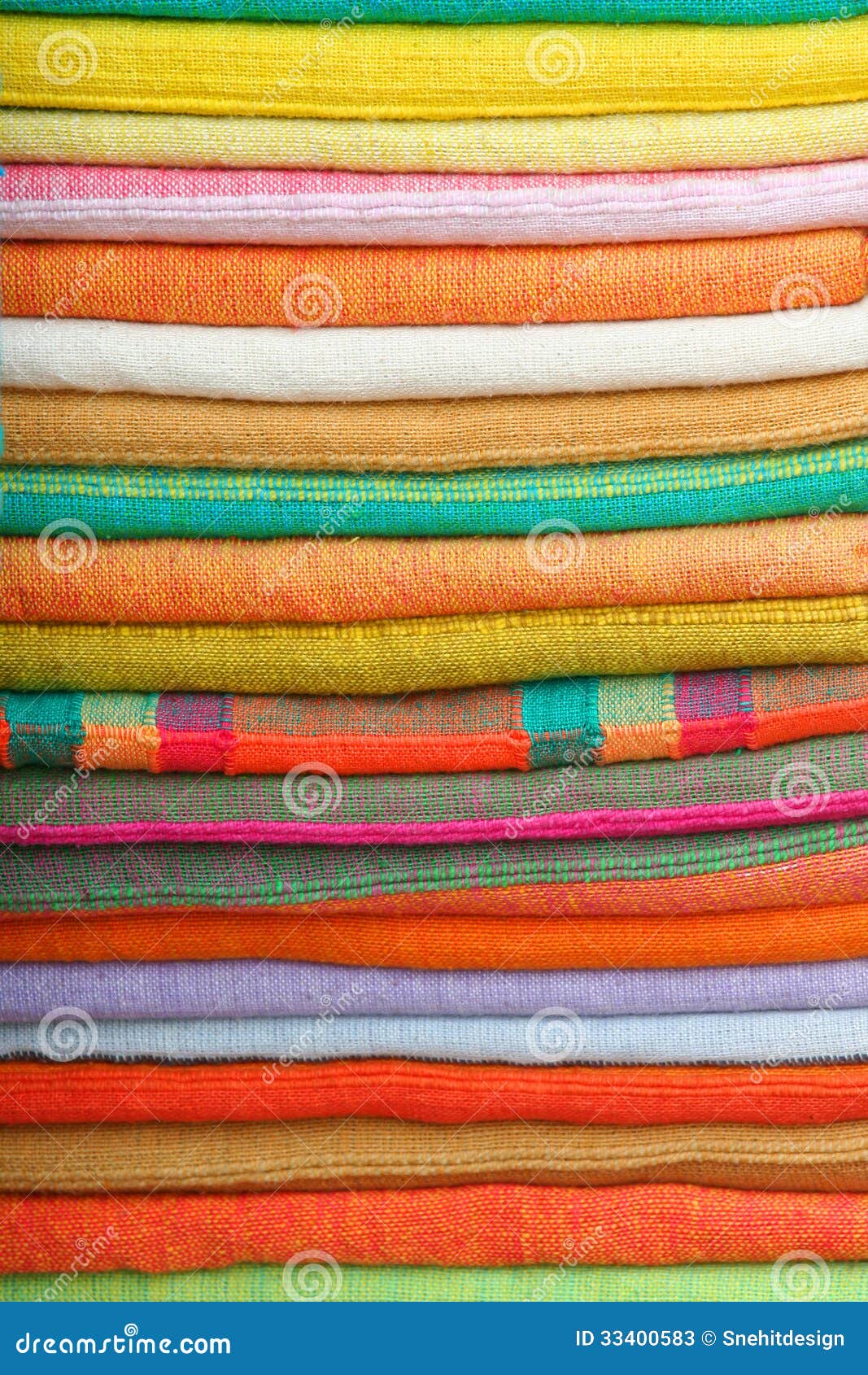 Colorful cotton fabrics stock image. Image of laundry - 33400583