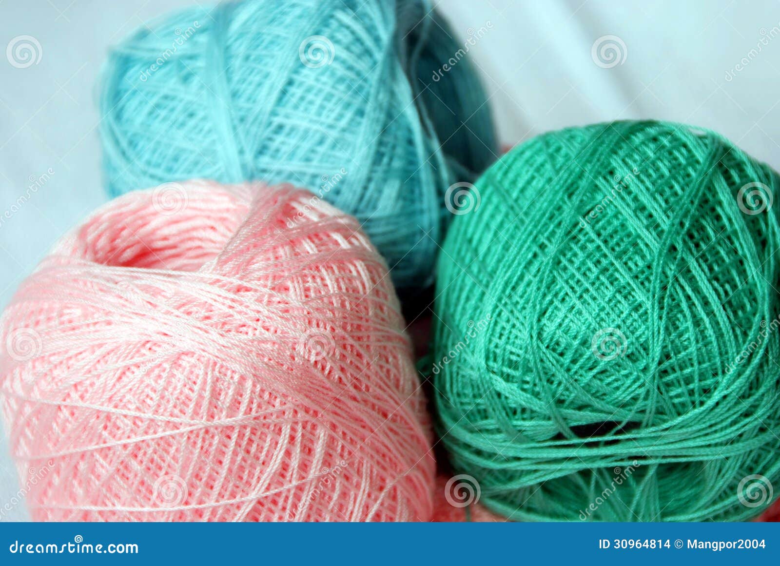 Colorful Cotton Yarn for Crochet. Stock Photo - Image of cloth, soft ...