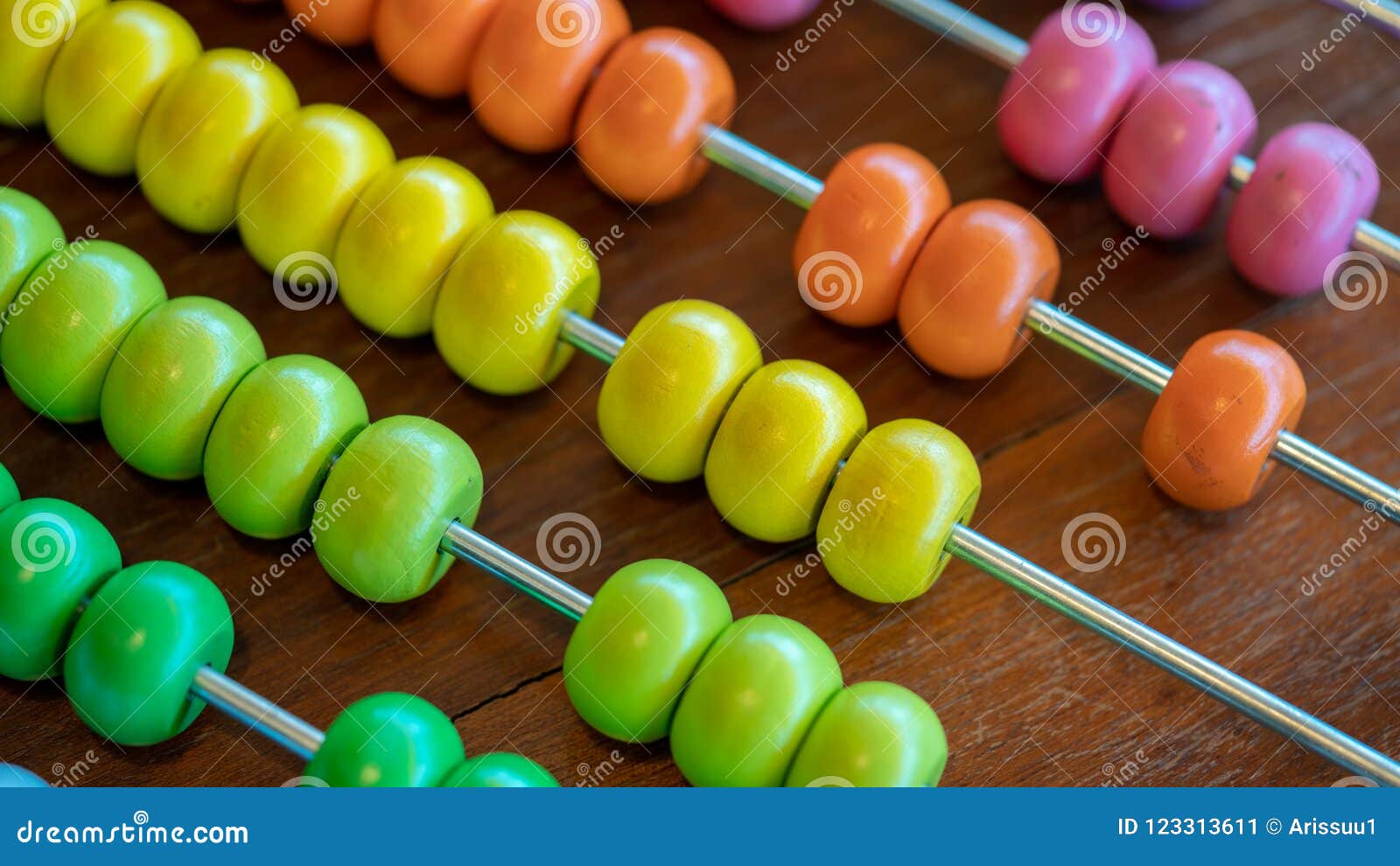 Colorful Counting Abacus stock image. Image of chinese - 123313611