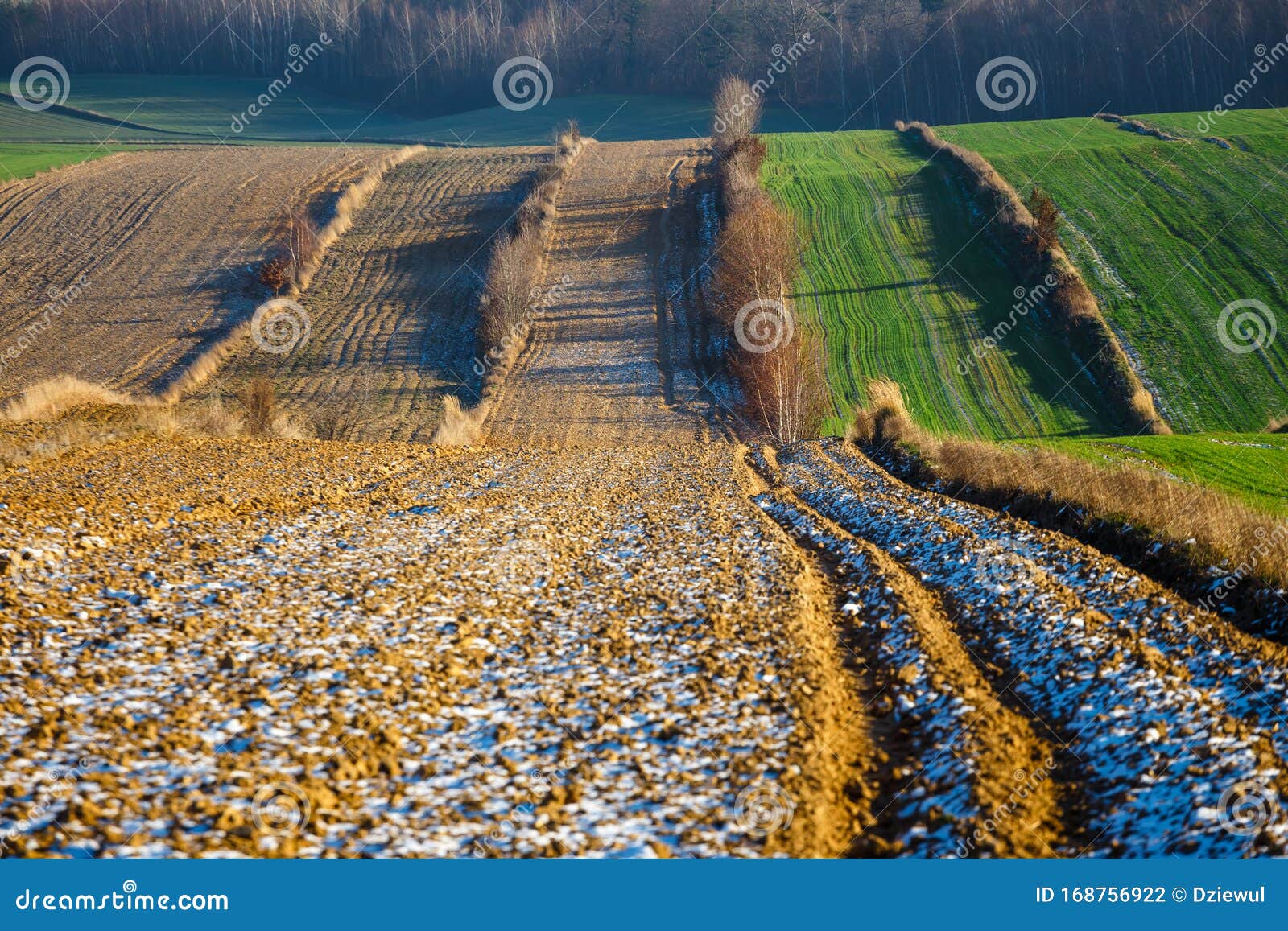 Colorful Countryside Patchwork Stock Photo - Image of beautiful, hills ...