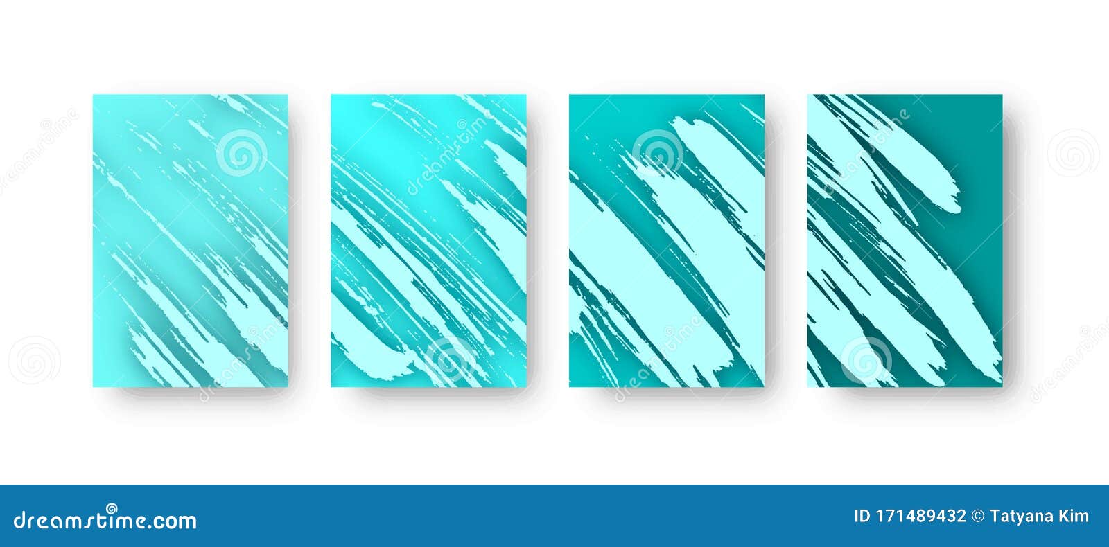 Colorful Cover Design. Paint Smears. Vector Design Stock Vector ...