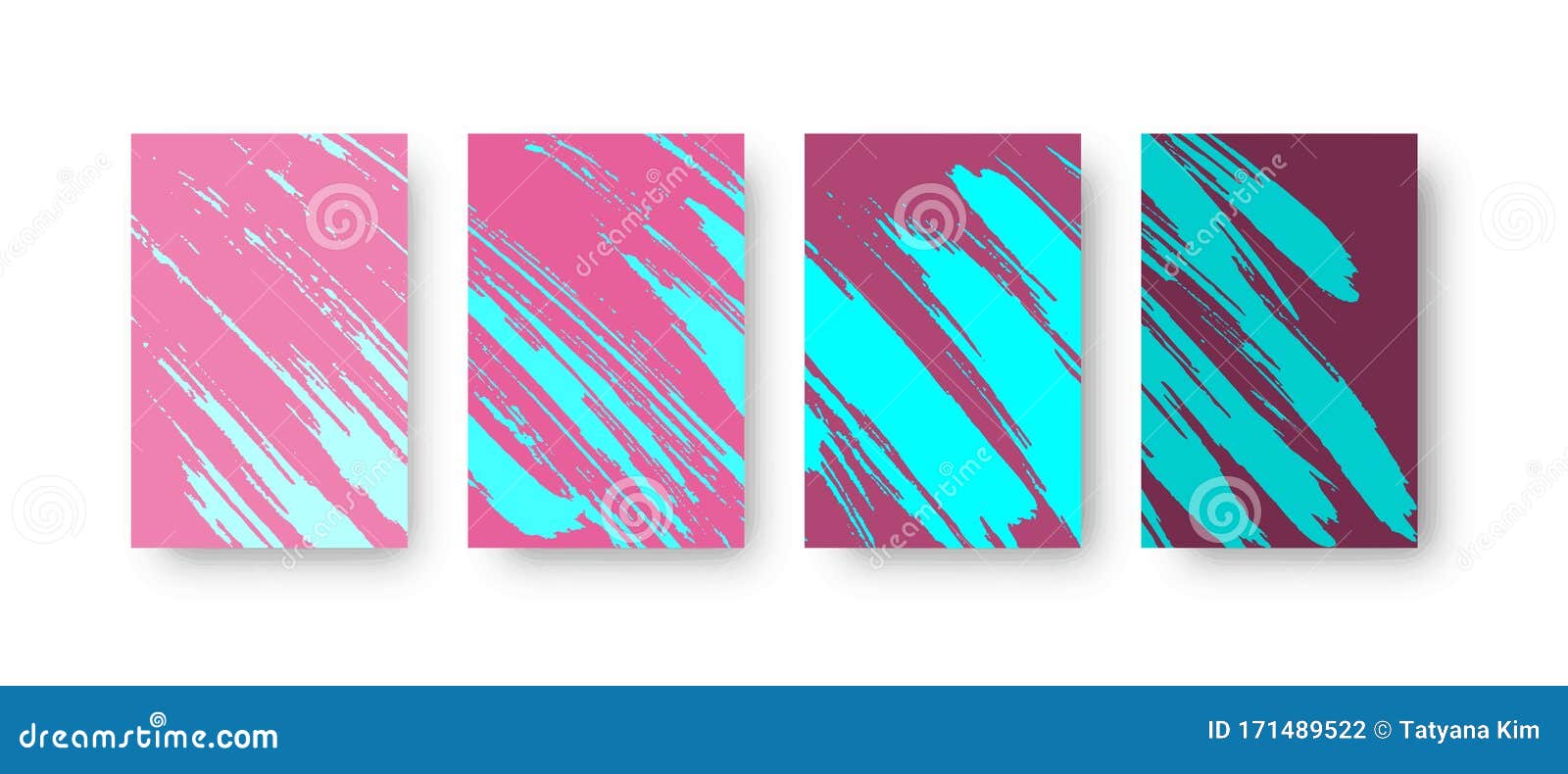 Colorful Cover Design. Paint Smears. Vector Design Stock Vector ...