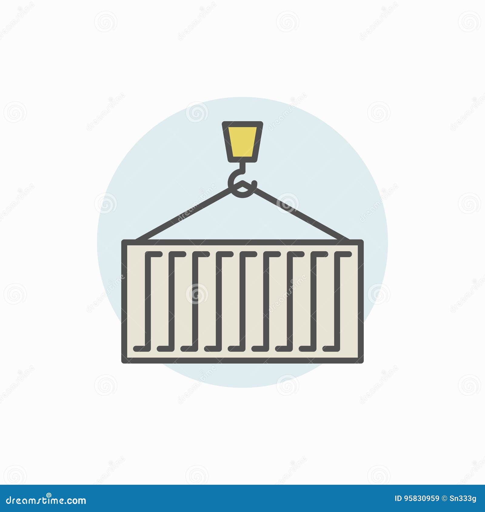 Container Icon Vector From Mass Producction Collection. Thin Line ...