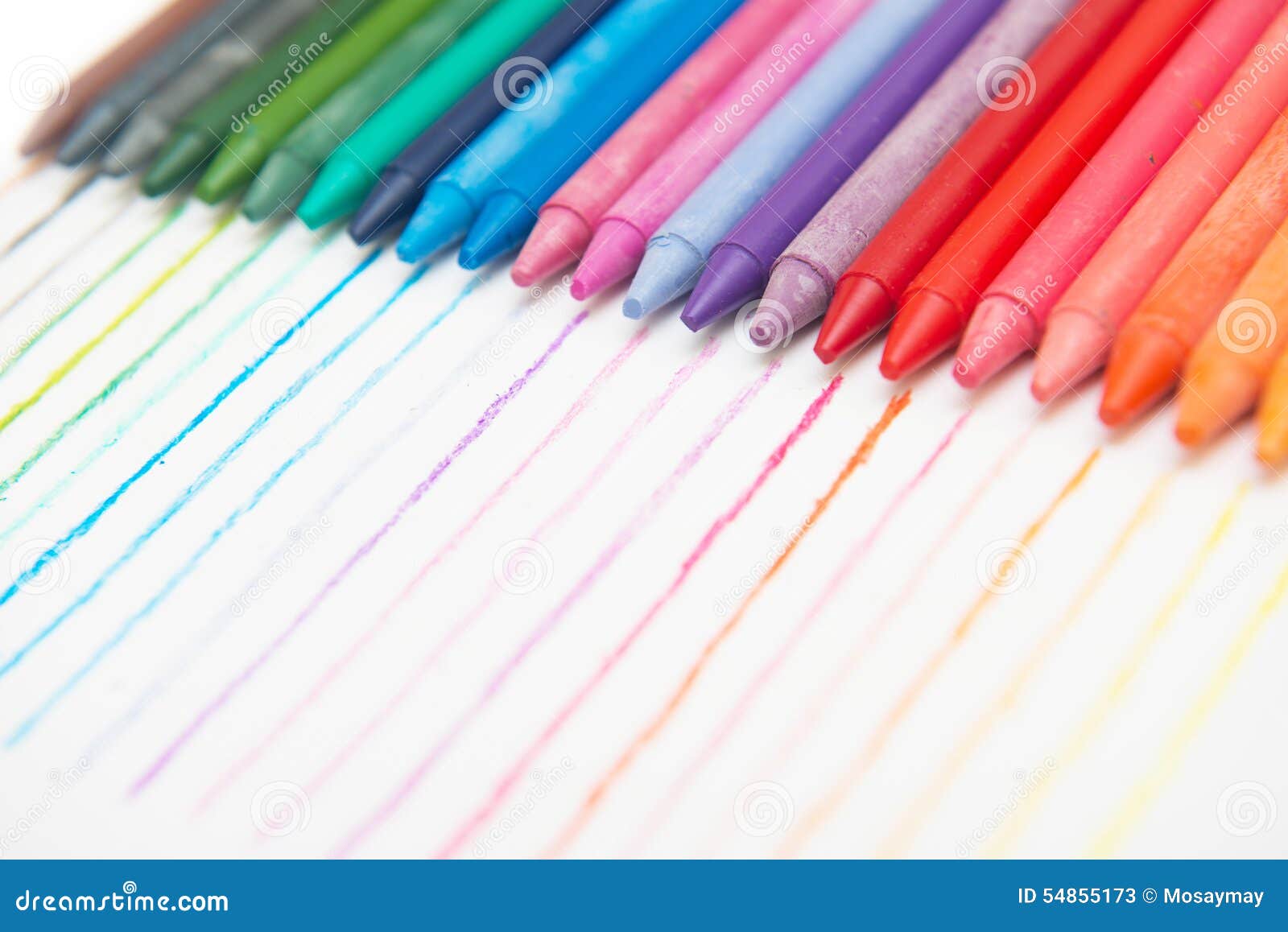Colorful of crayon stock image. Image of creative, palette - 54855173