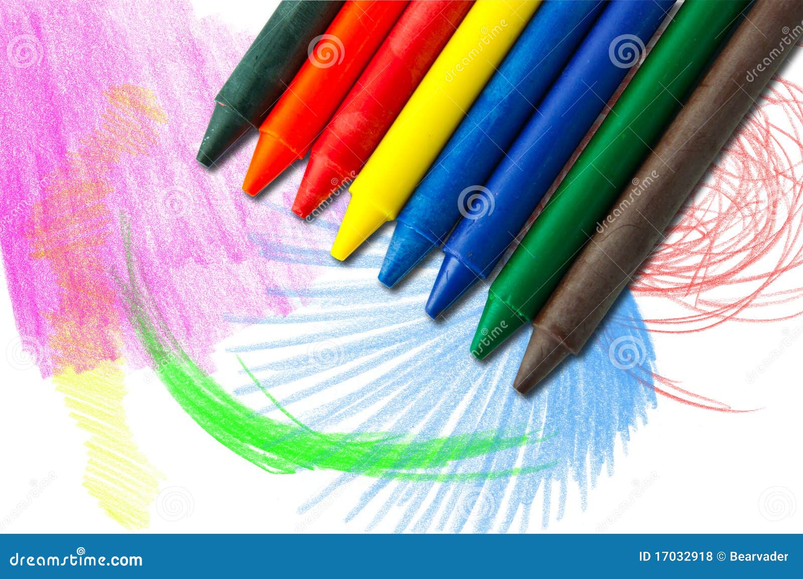 Colorful crayons stock photo. Image of leaf, orange, colorful - 17032918