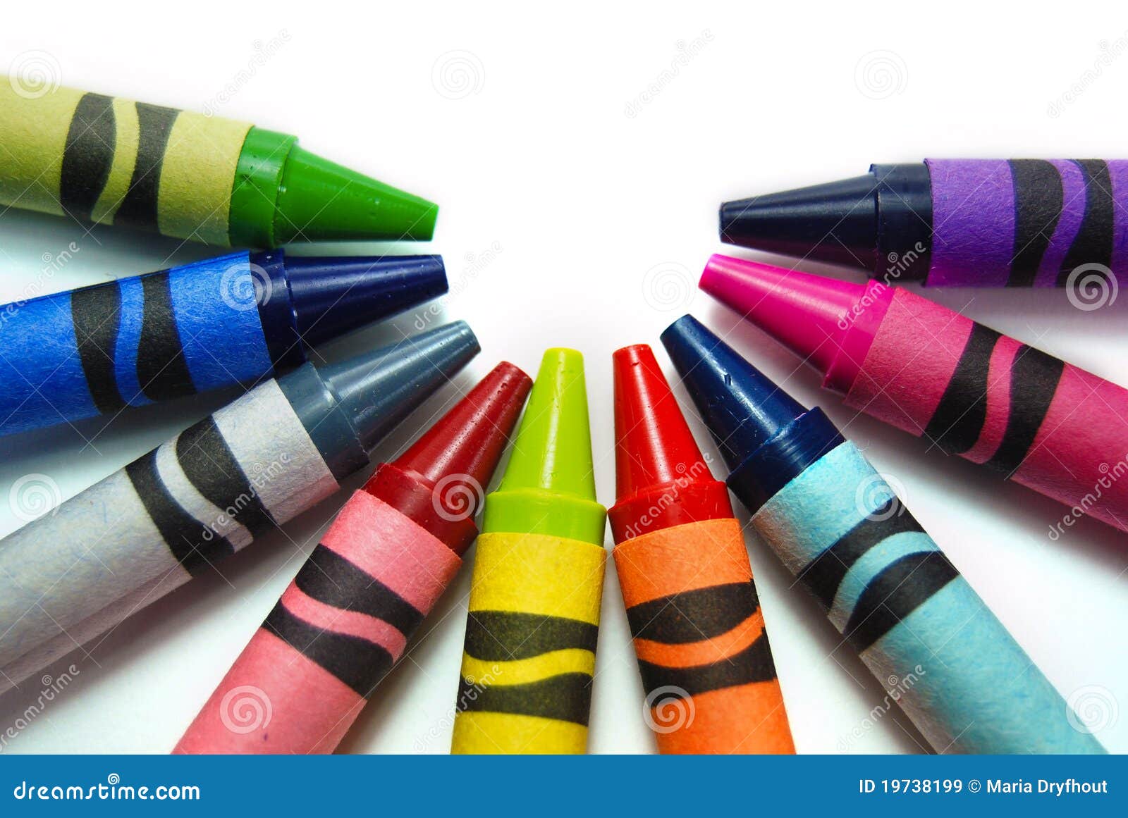 Colorful Crayons stock image. Image of macro, pattern - 19738199
