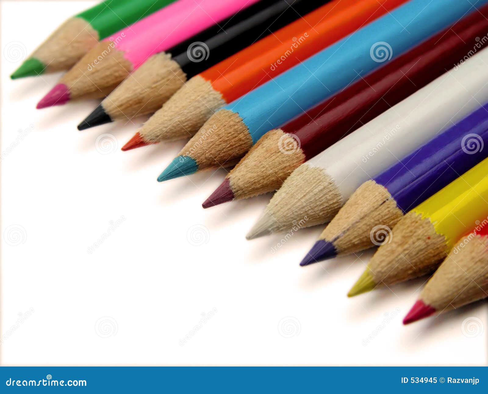 Colorful crayons stock image. Image of rainbow, pencils - 534945