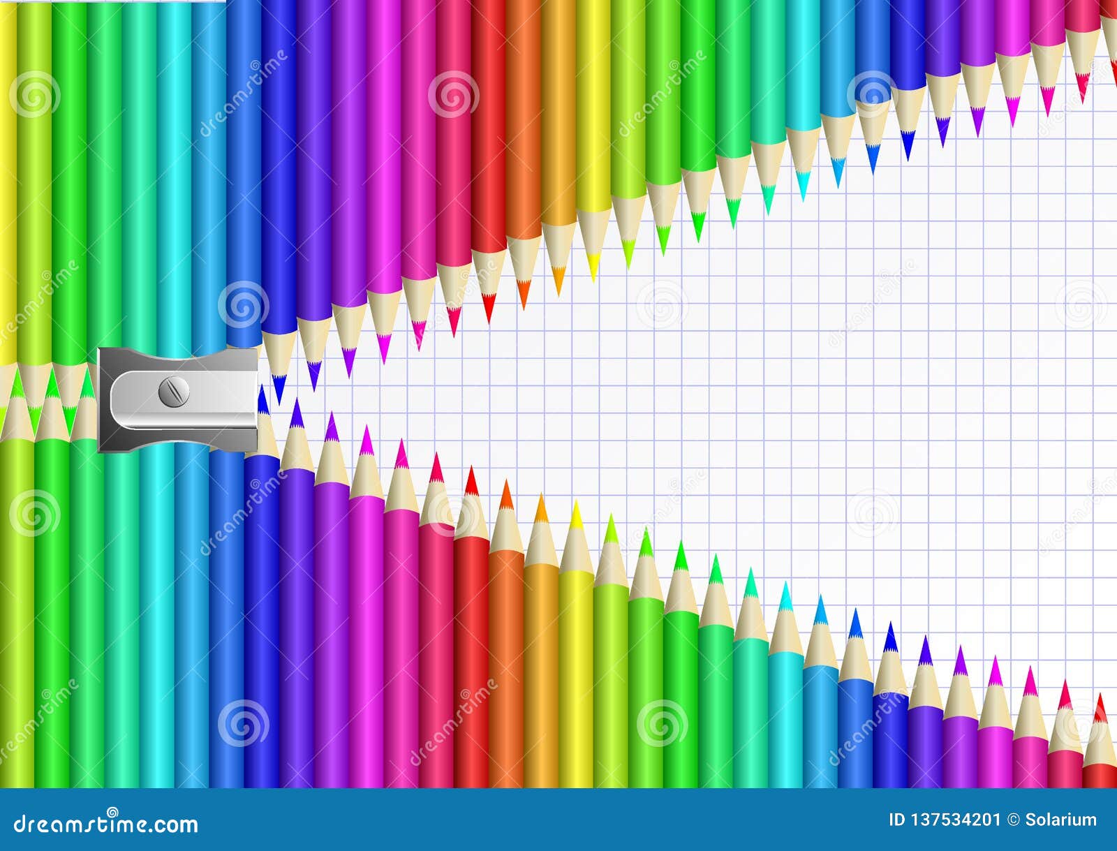 Crayons stock vector. Illustration of pencils, crayons - 137534201