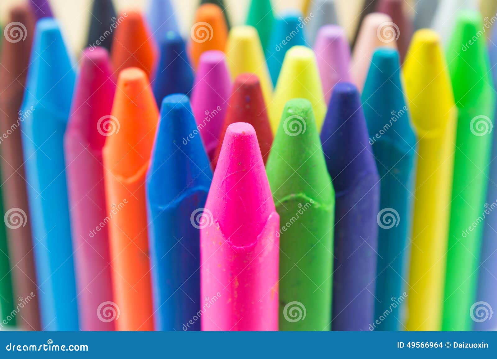 Colorful crayons stock photo. Image of crayon, brown - 49566964