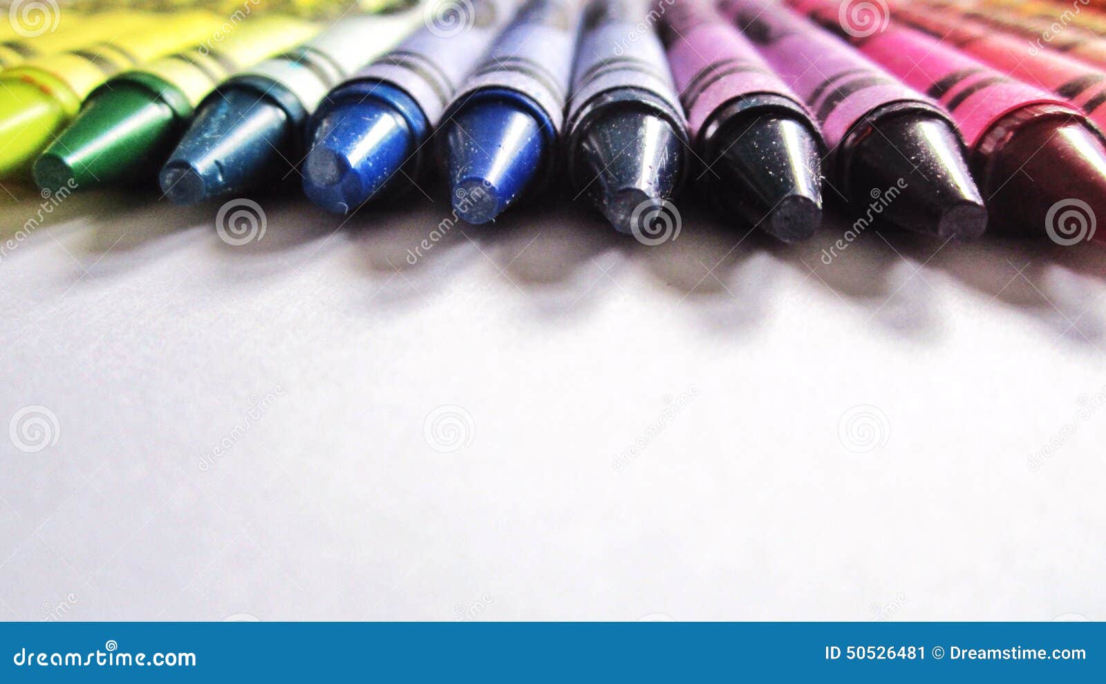 Colorful Crayons stock image. Image of green, rainbow - 50526481