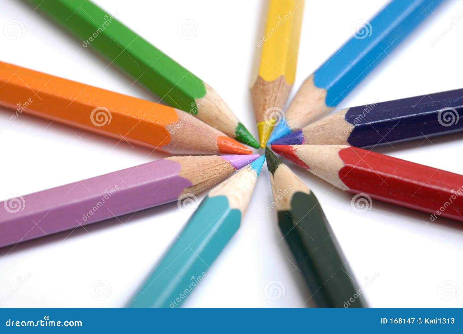Colorful crayons VI stock image. Image of yellow, white - 168147