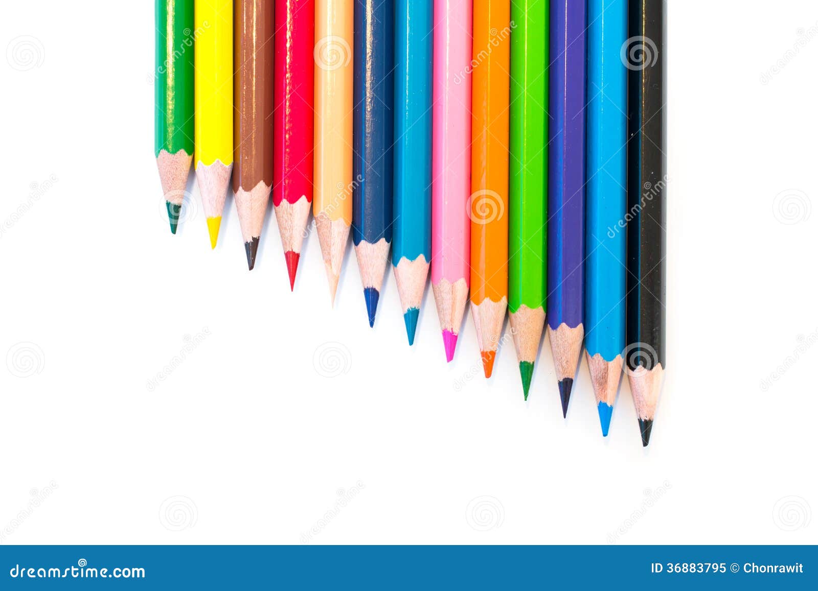 Colorful crayons stock image. Image of assortment, background - 36883795