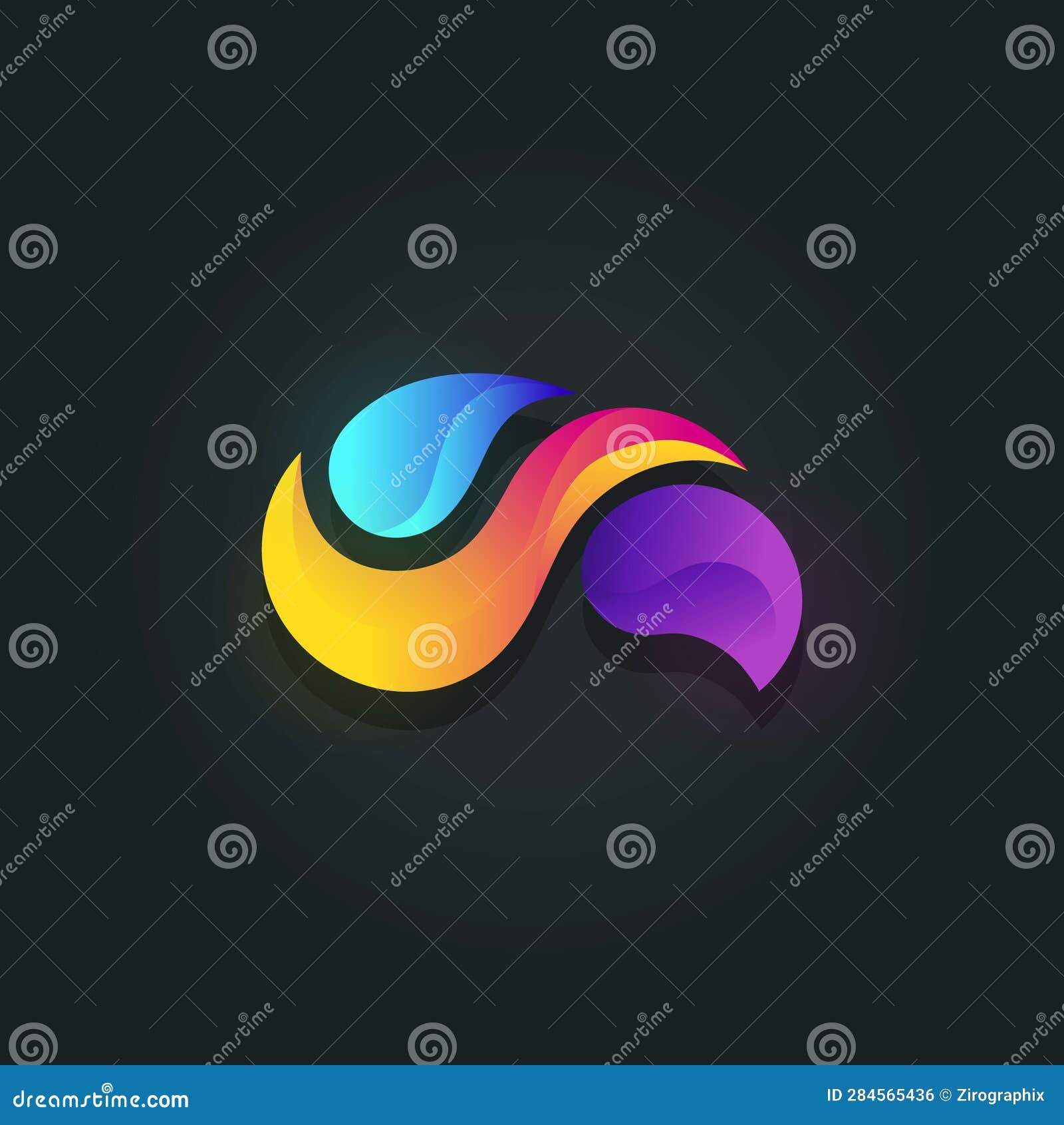 Colorful Creative Abstract Icon Logo Design Stock Vector - Illustration ...