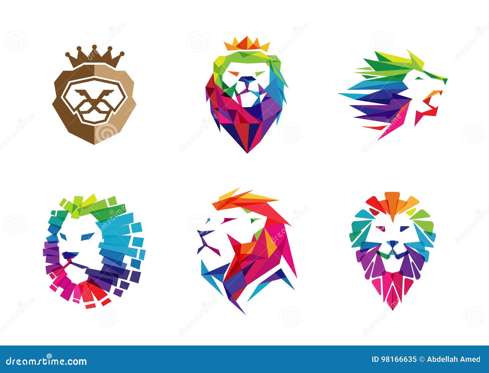 Colorful Creative Lion Head Logo Vector Symbol Design Stock Vector ... Colorful Creative Lion Head Logo Vector Symbol Design Stock Vector ...