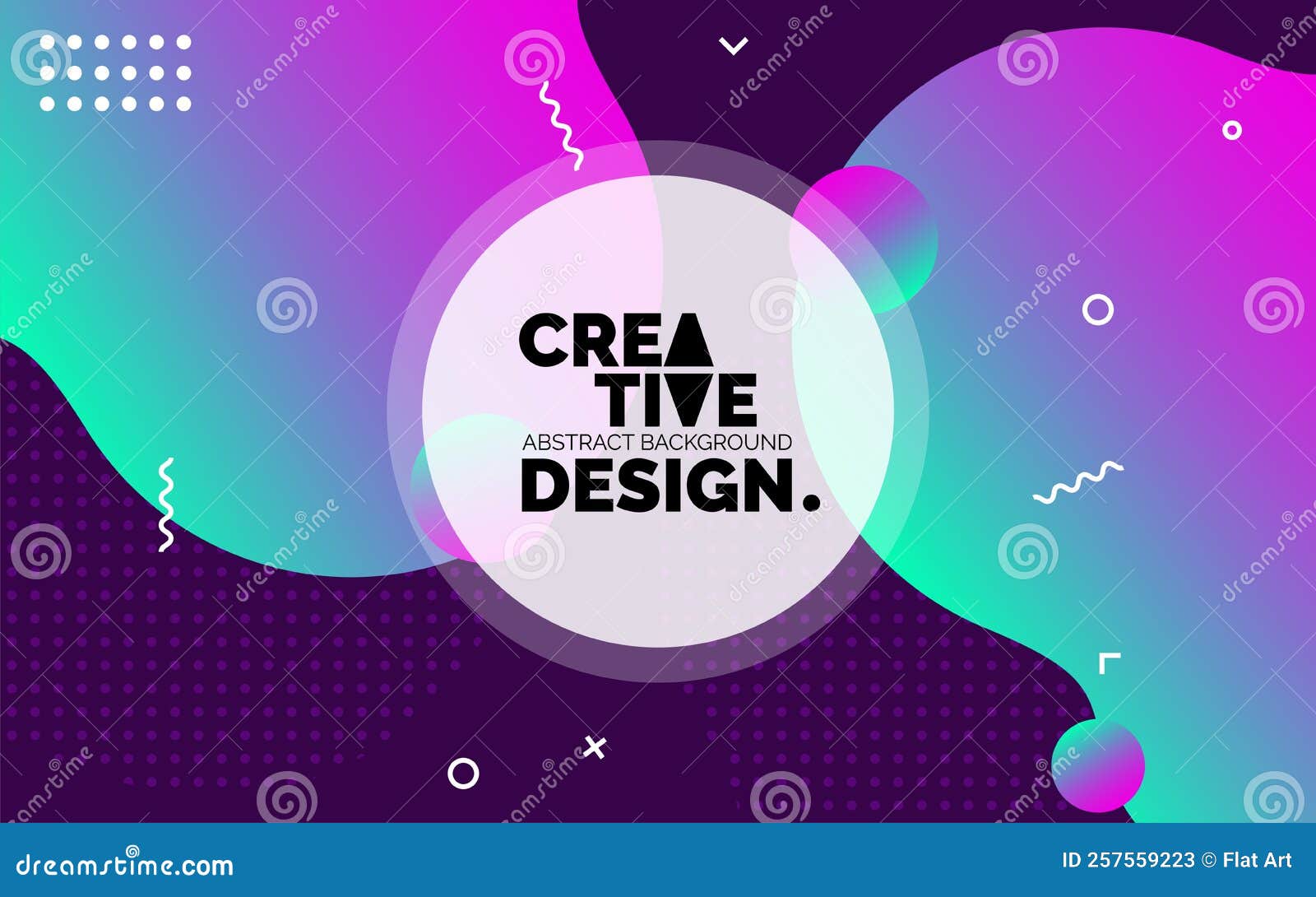 Colorful Creative Template Banner with Gradient Color. Design with ...