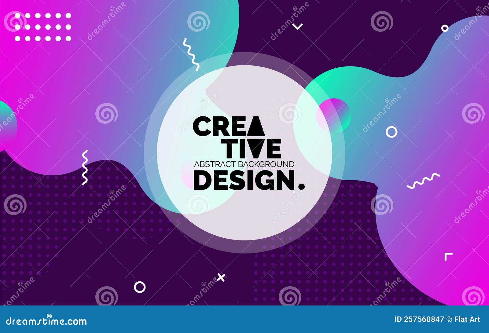 Colorful Creative Template Banner with Gradient Color. Design with ...