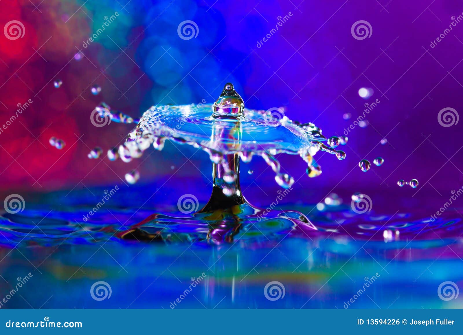 Colorful and Creative Water Drop Creations Stock Photo - Image of ...