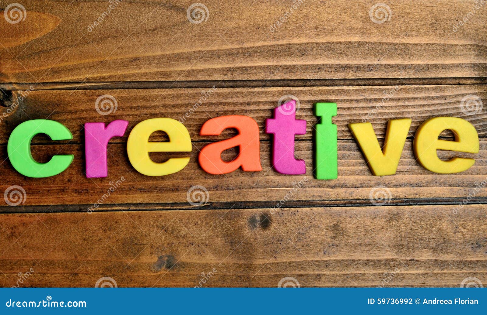Colorful creative word stock photo. Image of business - 59736992