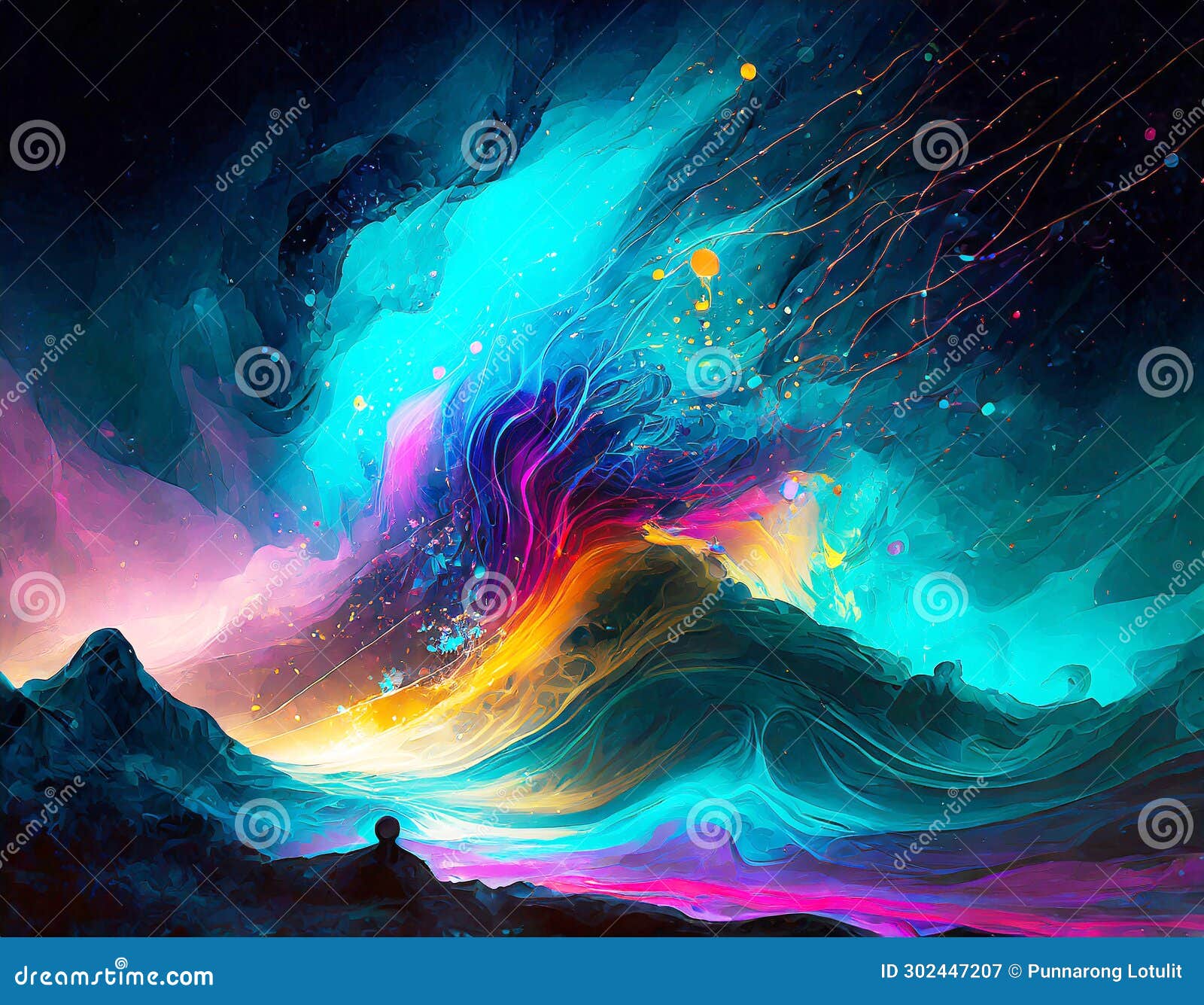 Colorful Creativity Driven Data Filled with Creativity on Digital Art ...