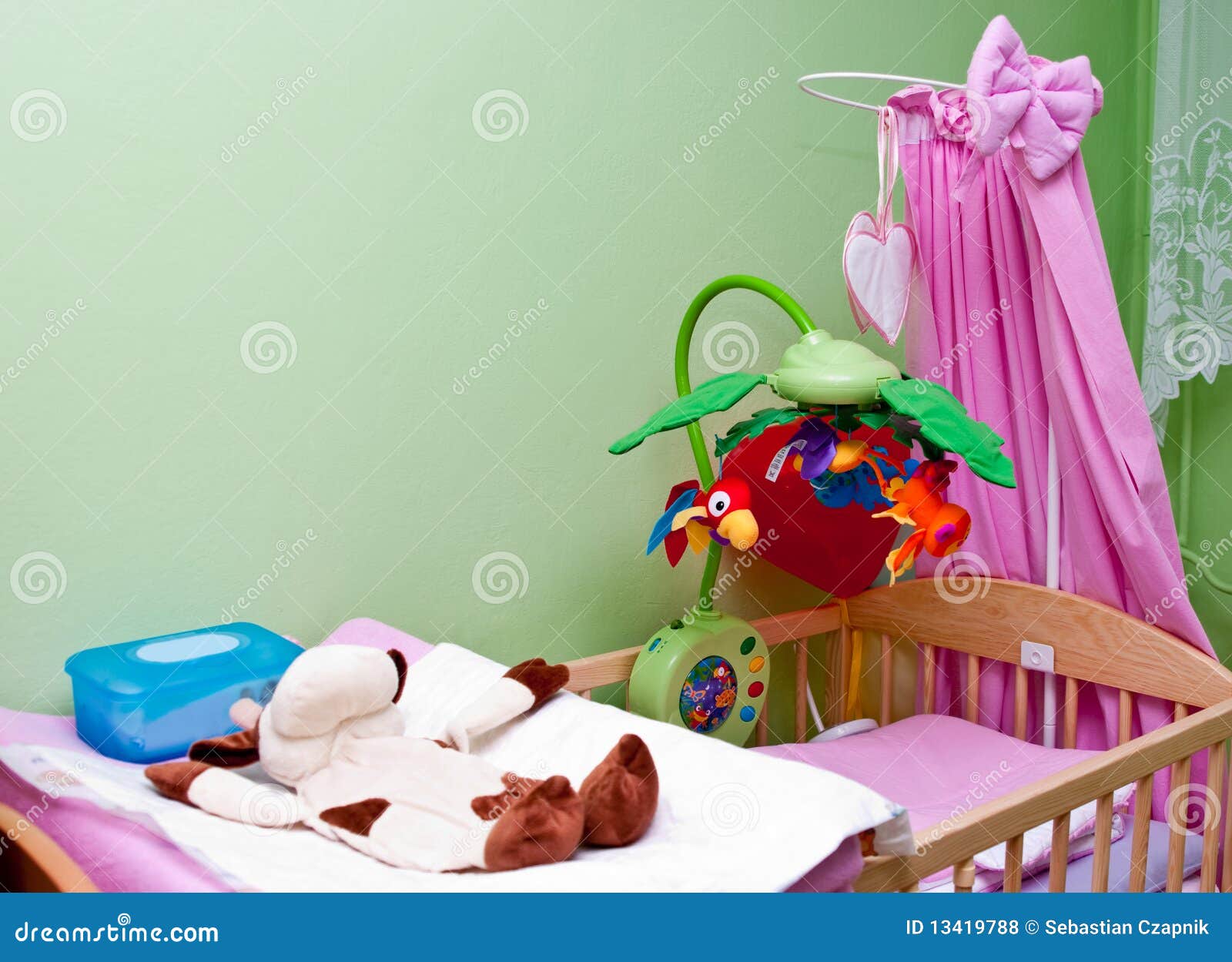 Colorful crib stock photo. Image of baby, home, babies - 13419788