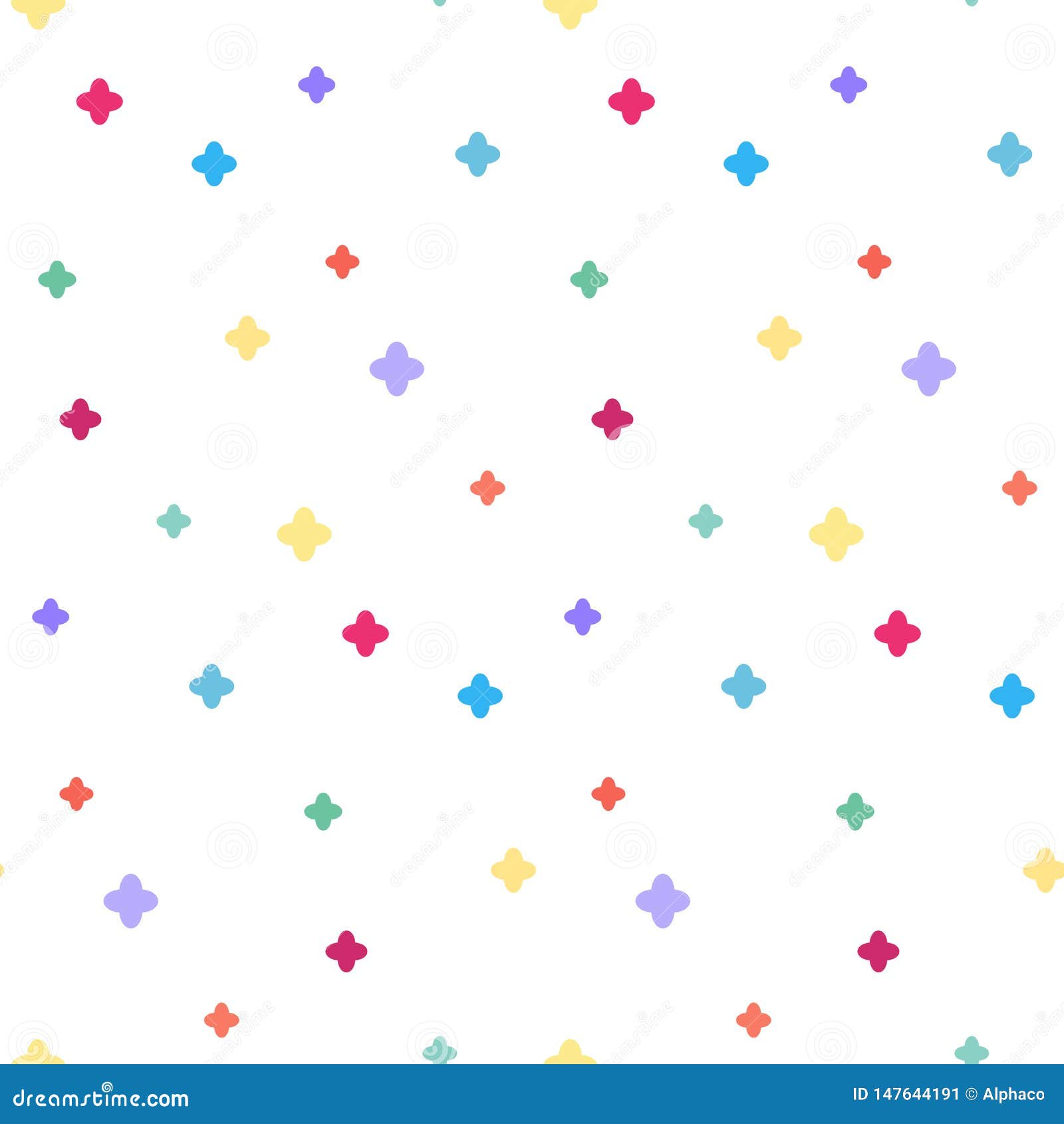 Colorful Crosses Seamless Pattern Stock Vector - Illustration of ...