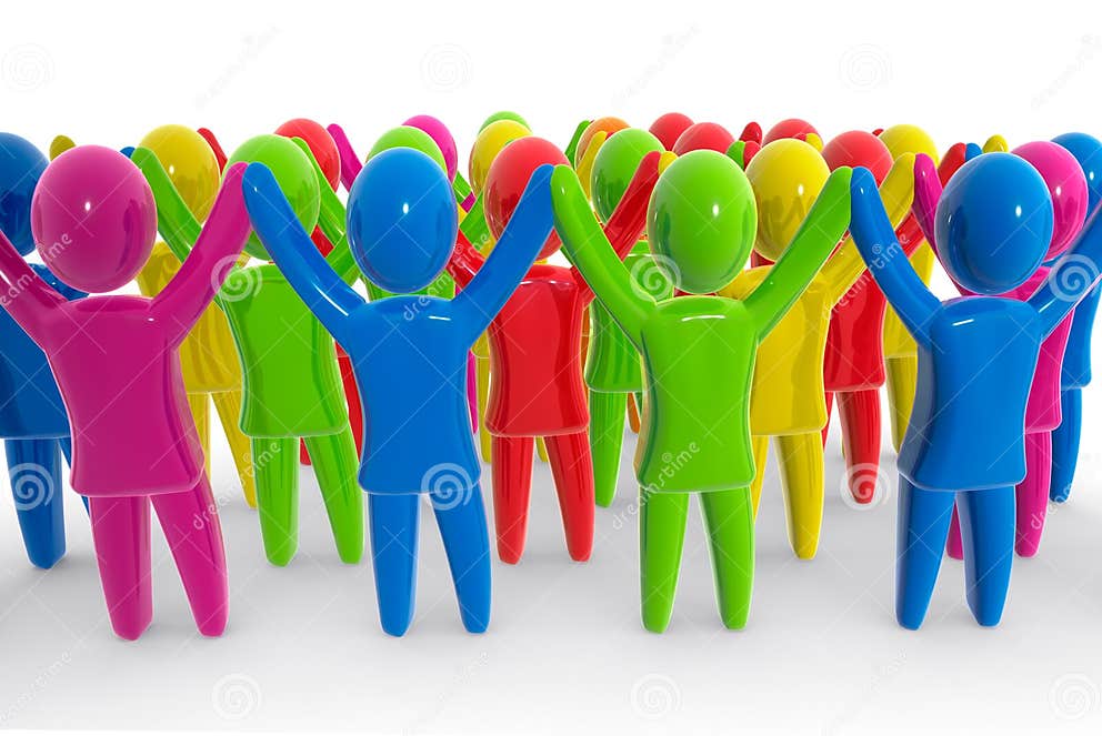 Colorful crowd stock image. Image of resources, decisions - 10298937