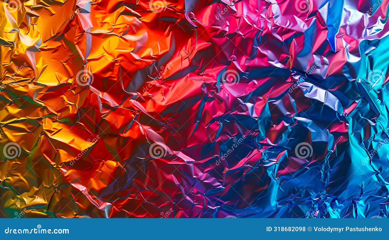 A Colorful Crumpled Paper Background Stock Photo - Image of abstract ...