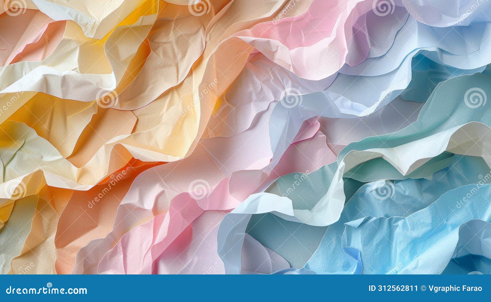 Colorful Crumpled Paper Texture Stock Image - Image of layers, colorful ...
