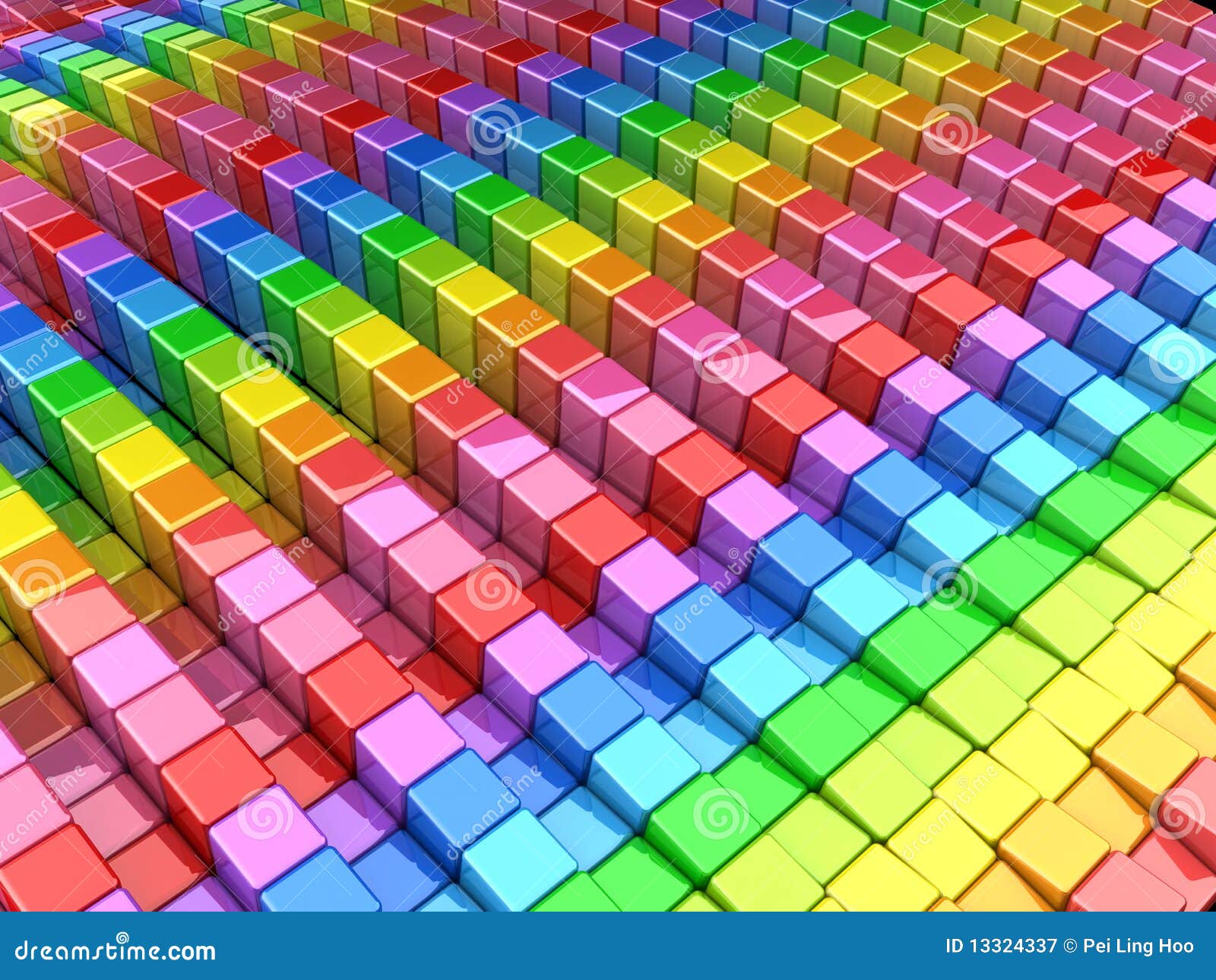 Colorful Cube Abstract Background Stock Illustration - Illustration of ...